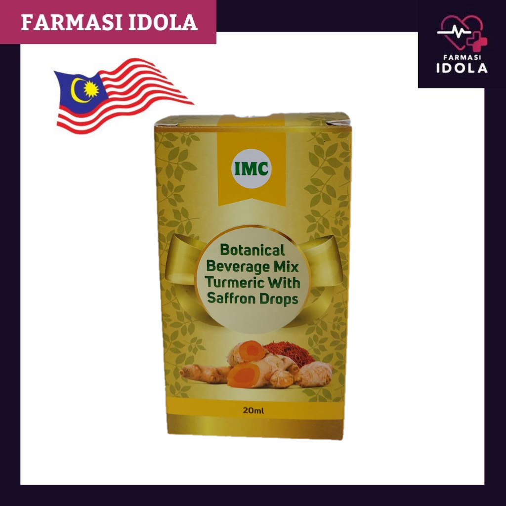 IMC Botanical Beverage Mix Turmeric With Saffron Drops minuman botani ...