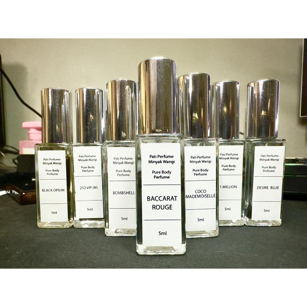 PURE PATI PERFUME 5ml,100% NON ALKOHOL,INSPIRED PATI PERFUME | Shopee ...