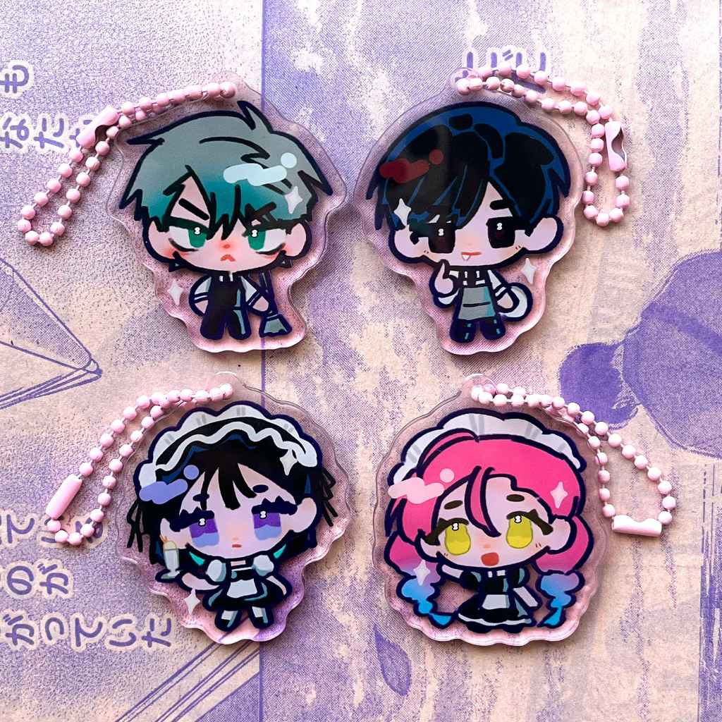 alien stage alnst 5cm double sided keychain (ivan/till/mizi/sua ...