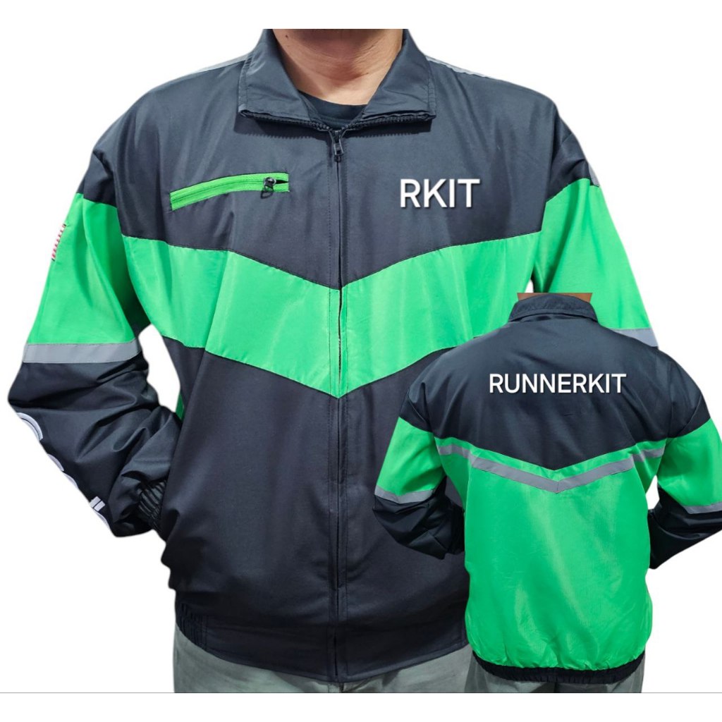 Jaket Jacket windbreaker combination 2 colour for food delivery rider ...