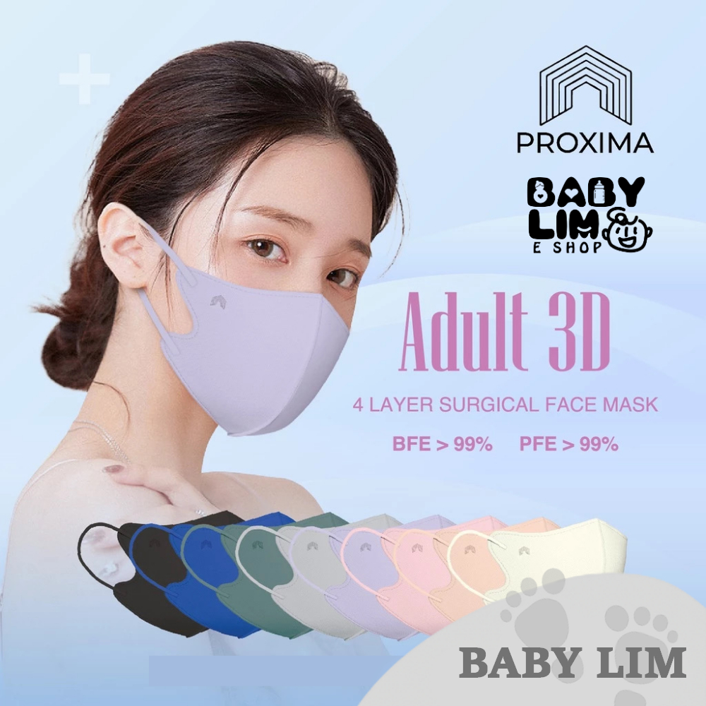 [Ready Stock] Proxima Premium Medical Morandi Adult 4Ply Duckbill 3D ...