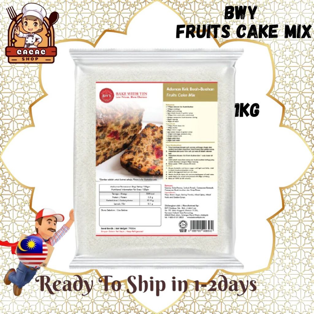 BWY FRUITS CAKE MIX 1KG | Shopee Malaysia