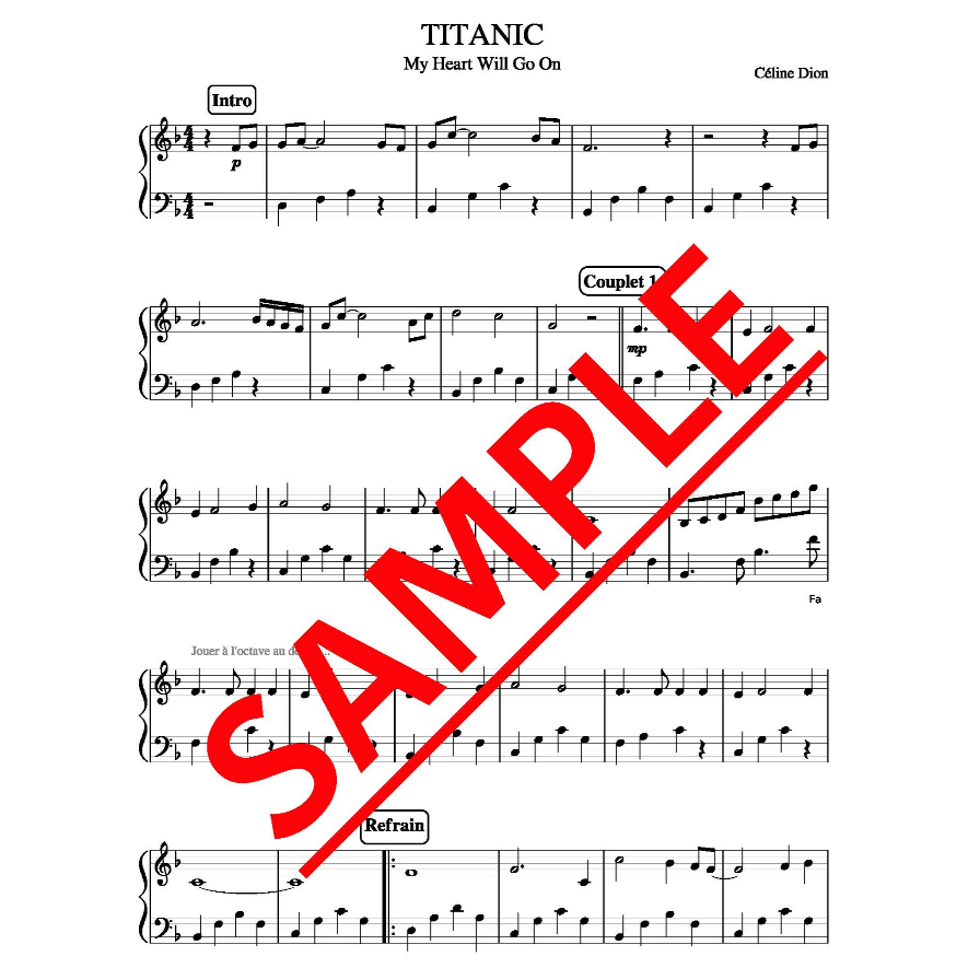 Titanic (My Heart Will Go On) (James Horner) Piano Music Sheet | Sheet Music [PDF] | Shopee Malaysia