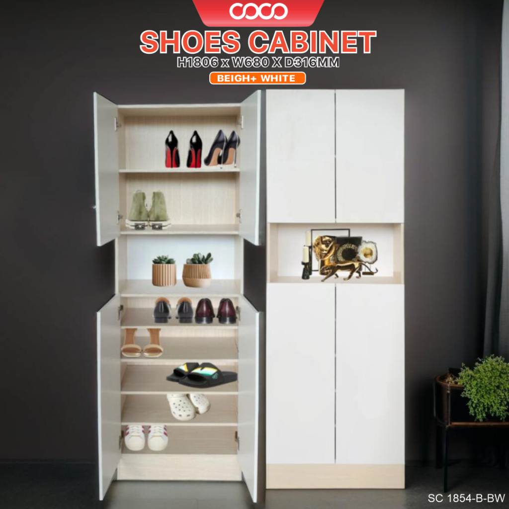 COCO_Shoe Cabinet/Shoe Rack/Wooden Shoe Rack/Modern Shoe Cabinet/Almari ...