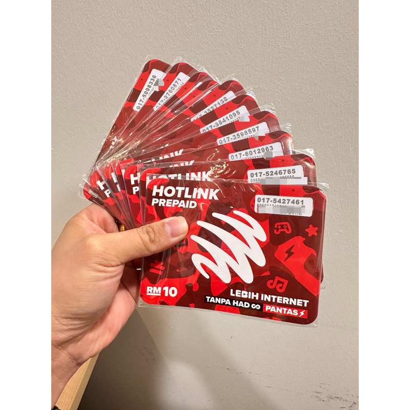 Hotlink Prepaid Unlimited Sim Card Unlimited Data Internet Unlimited Calls Unlimited Hotspot ...