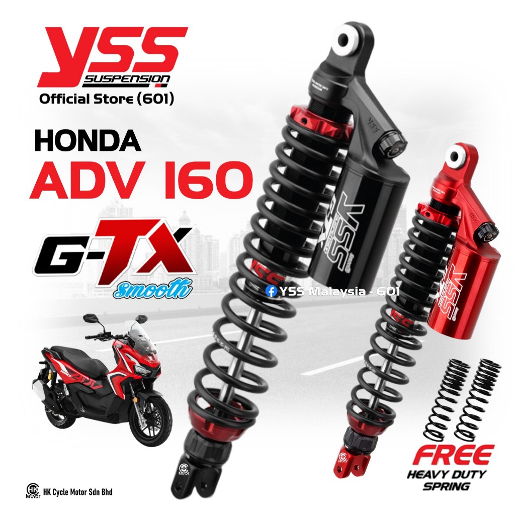 ADV 160 395mm YSS Suspension G-TX model. For Honda ADV160 | Shopee Malaysia