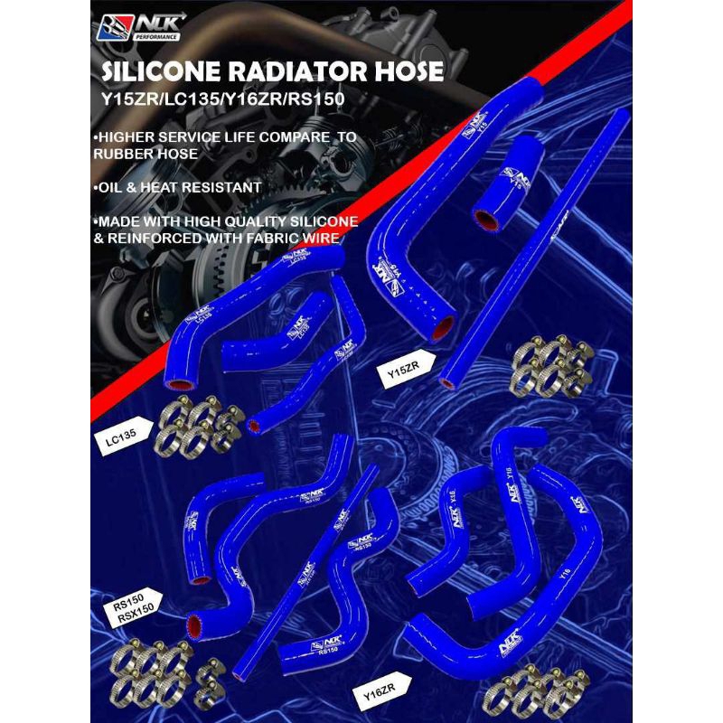 NLK Performance Racing Radiator Hose/Radiator Pipe/Coolant Pipe, Y15ZR ...
