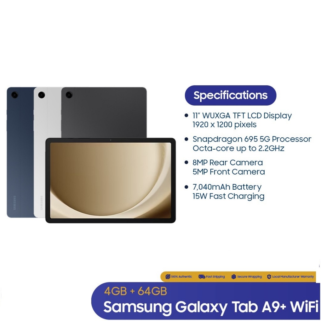 Samsung Galaxy Tab A9 LTE X115 / A9 PLUS X210 (4GB+64GB) Tablet ...