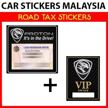 Roadtax and Owner Car Sticker - Proton Combo Set | Shopee Malaysia