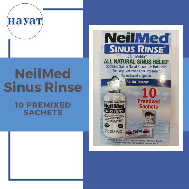 Neil med Sinus Rinse (10 Premixed Sachets) | Shopee Malaysia