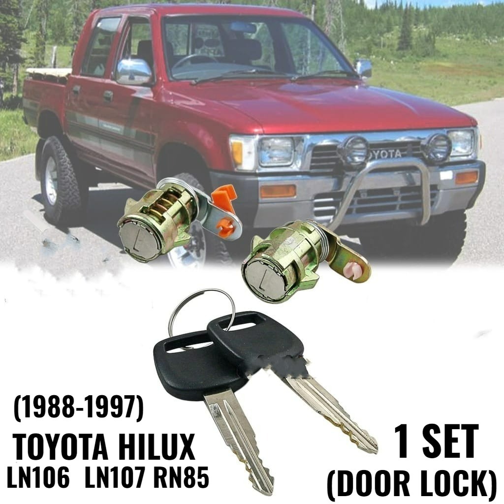 Toyota Hilux LN106 LN107 RN85 1988 1989 1990 DOOR CYLINDER KEY LOCK ONE ...
