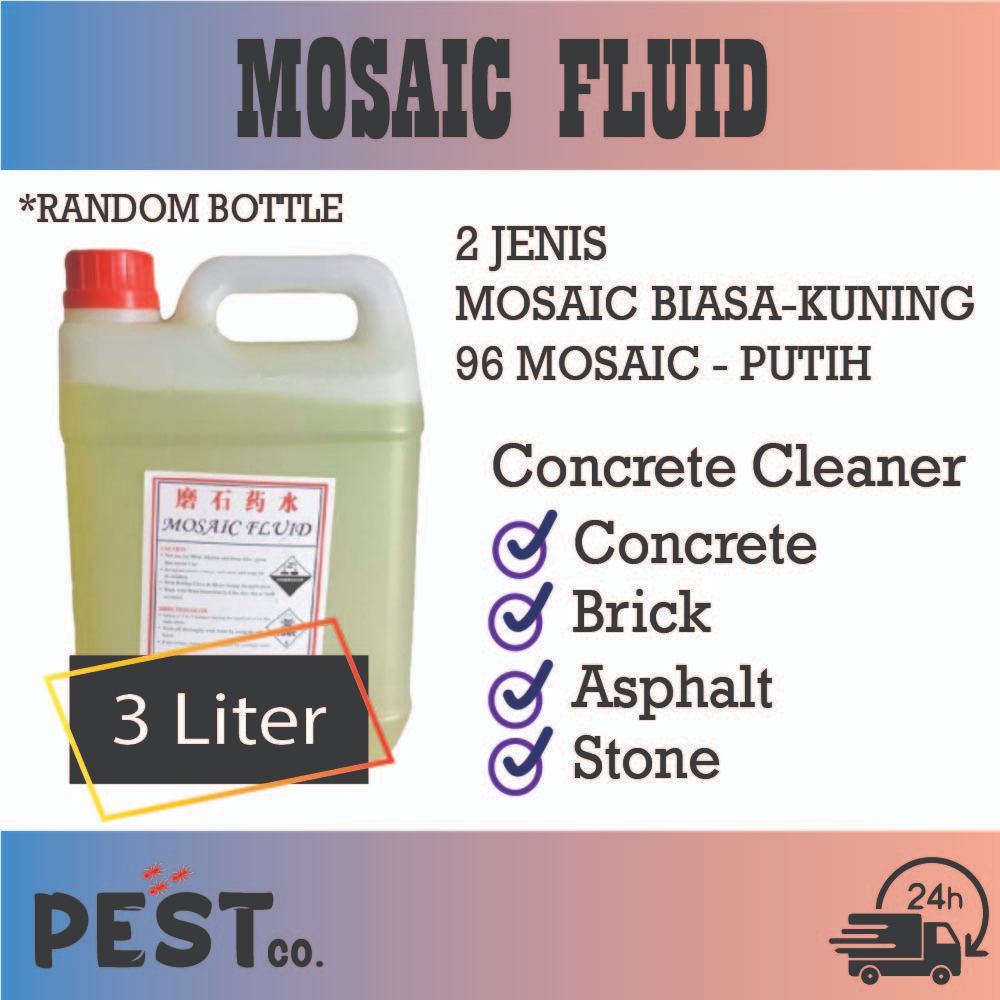 3000ML Pencuci Mozek 96 Mosaic Fluid (Acid) CONCRETE Mosaic Cleaner ...