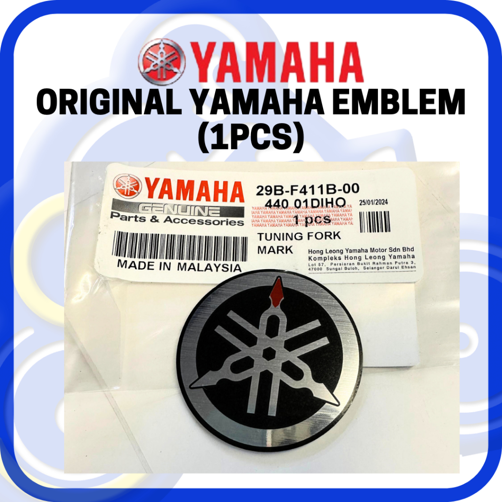ORIGINAL YAMAHA EMBLEM STICKER LOGO YAMAHA MOTORCYCLE | Shopee Malaysia
