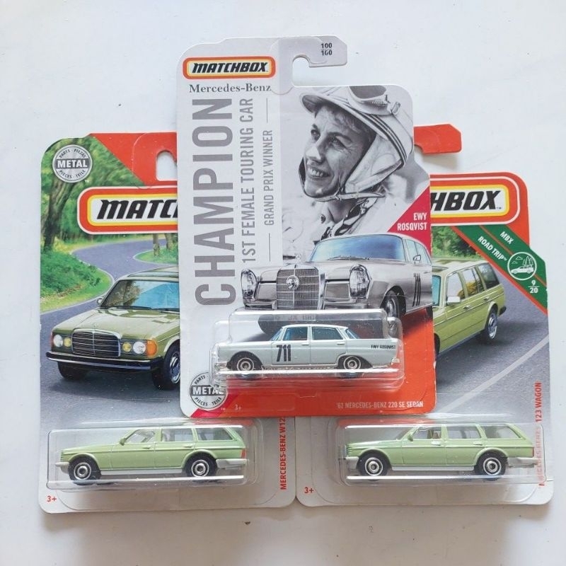 Matchbox Mercedes Benz W123 Wagon '62 Mercedes Benz 220SE Sedan ...