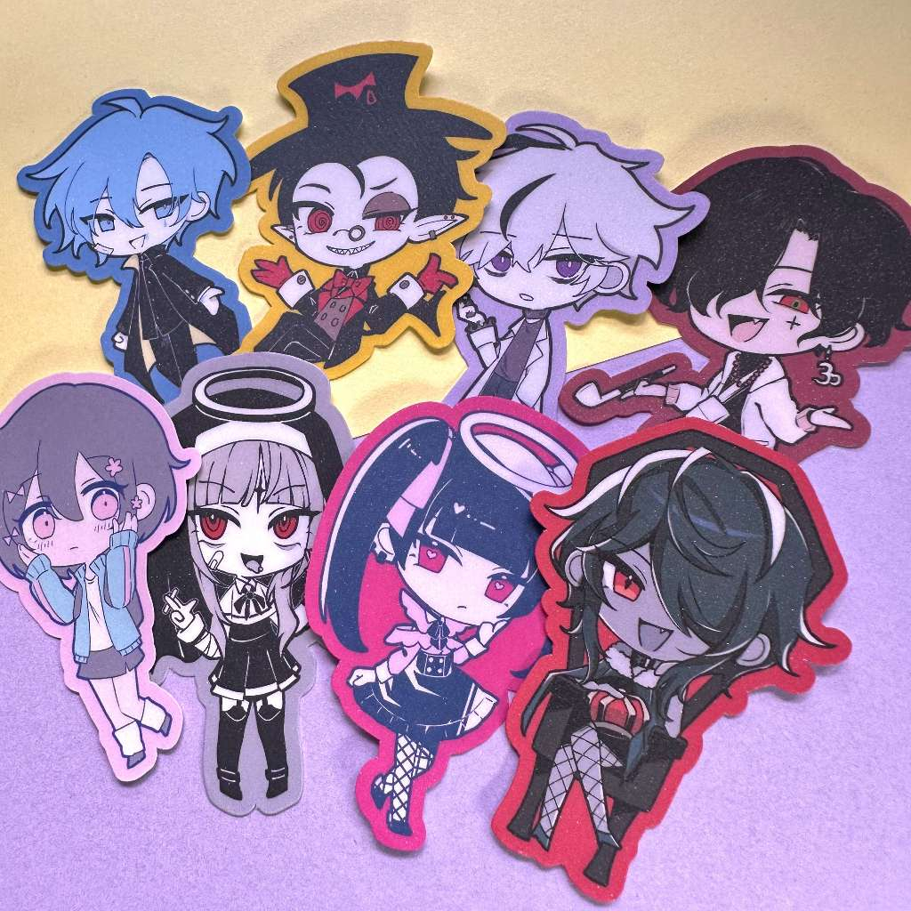 Vocaloid MV Characters 7cm Glitter Stickers Villain Snobbism Wozwald ...