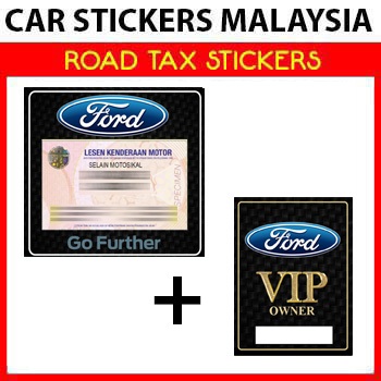 Roadtax and Owner Car Sticker - Ford Combo Set | Shopee Malaysia