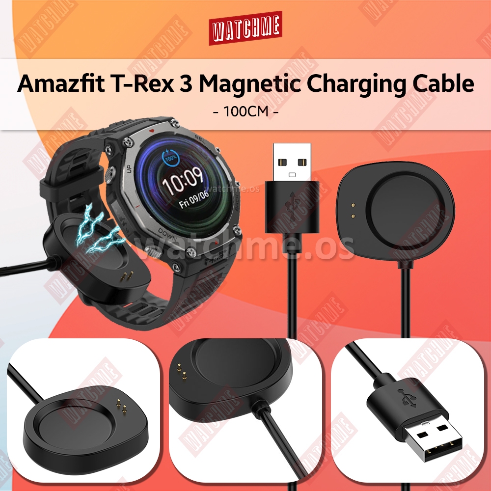 Amazfit T-Rex 3 Magnetic Charging USB Cable 100cm, For Smartwatch TREX3 / TREX 3 (3 Months ...