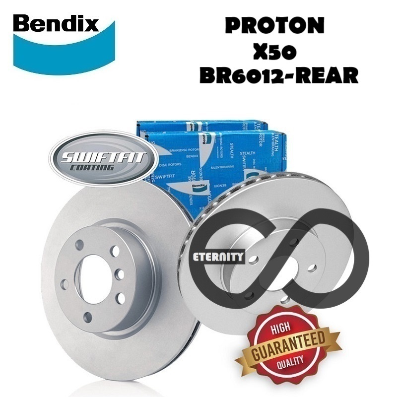 Original Bendix Swiftfit BR6012 Rear Disc Rotor - Proton X50 All Model ...