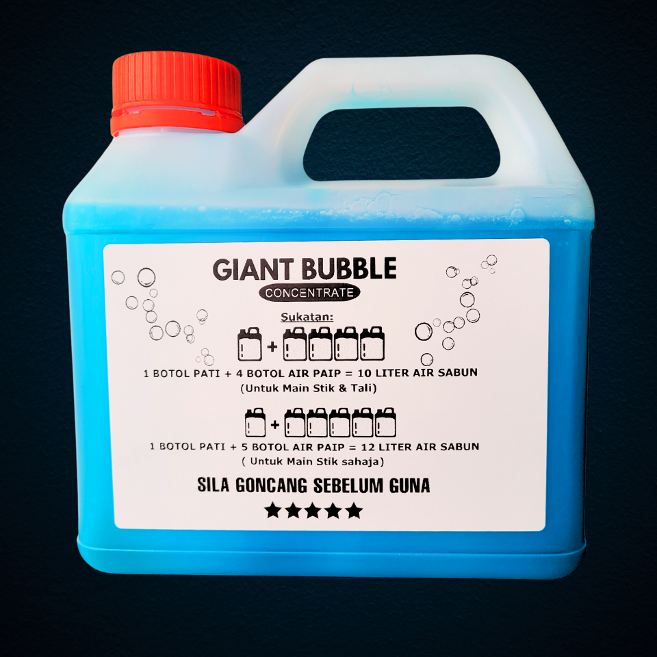 Pati Giant Bubble Belon Gergasi 2 Liter | 10 -11 Liter Air Sabun ...