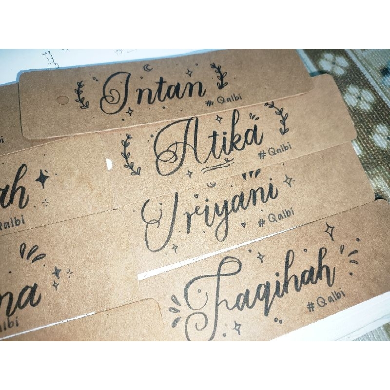 Bookmark Nama Custom Calligraphy | Shopee Malaysia