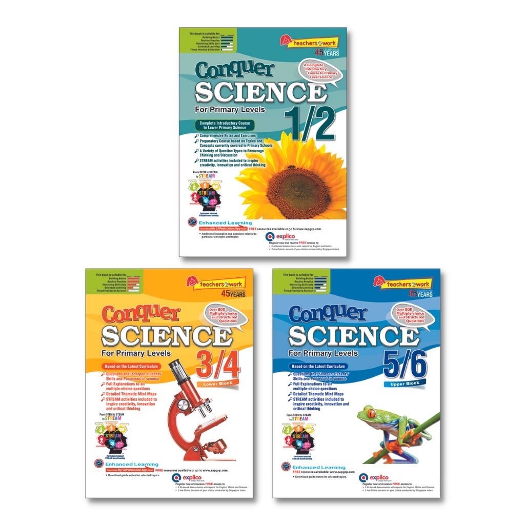 Conquer Science For Primary Levels Book 1 - 6 | Topical | Primary ...