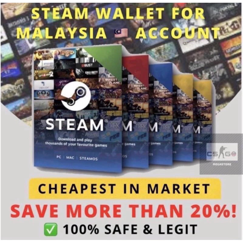 Steam Wallet Malaysia DISCOUNT | Cheap Steam Wallet | Steam Game ...