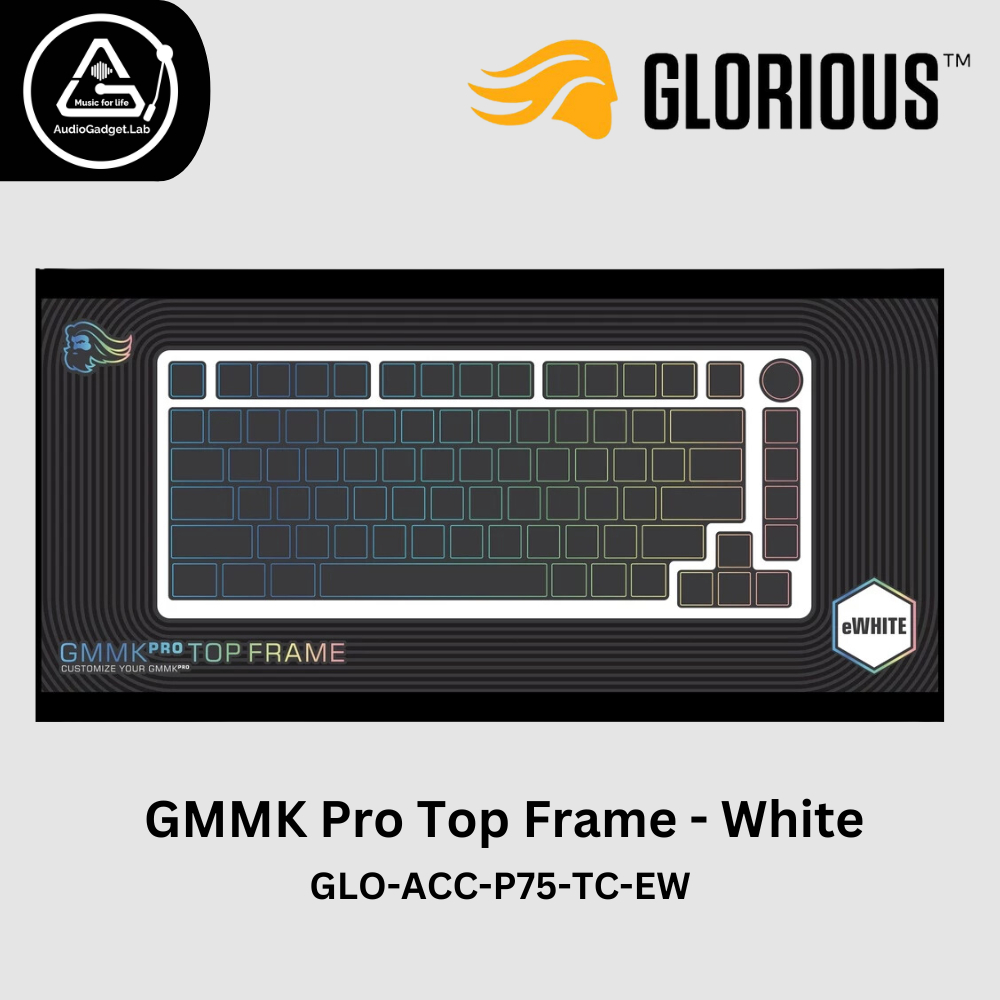 Glorious GMMK PRO Top Frame Mechanical Keyboard - WHITE - GLO-ACC-P75 ...