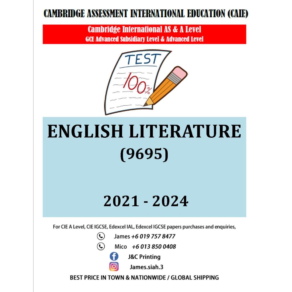 Cambridge A Level Past Year Papers English Literature 9695 ( PAPER 1,2 ...