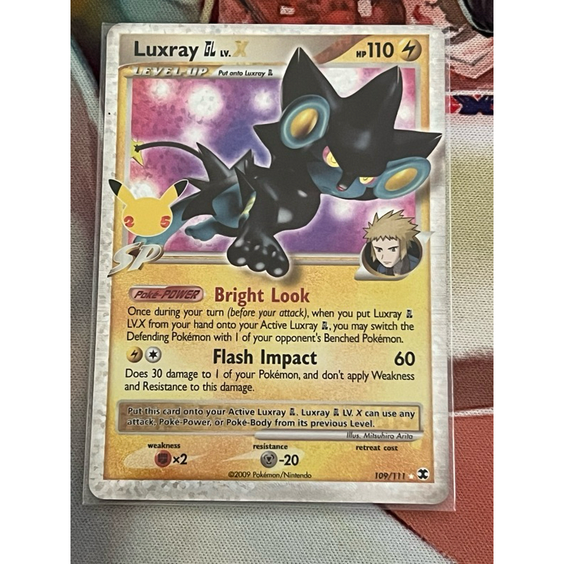 Pokemon TCG 25th Anniversary Celebration - Luxray GL LV.X - 109/111 - Ultra Rare (Classic ...