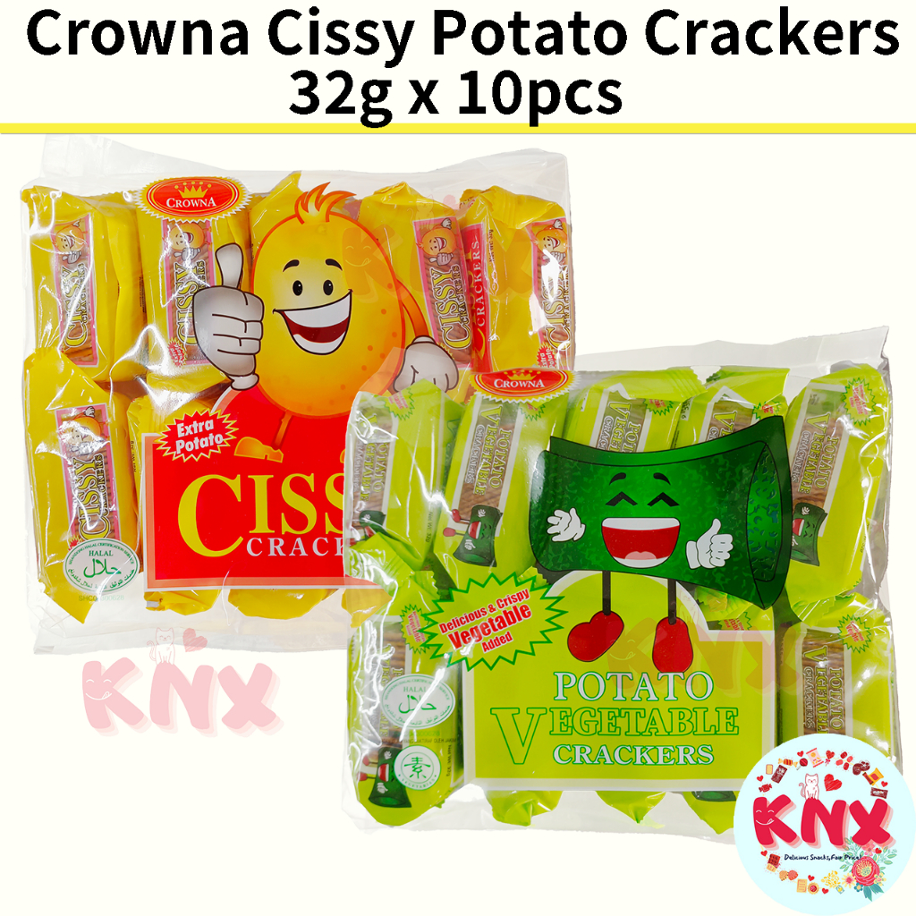 Crowna Cissy Potato Crackers 32g x 10pcs | Shopee Malaysia