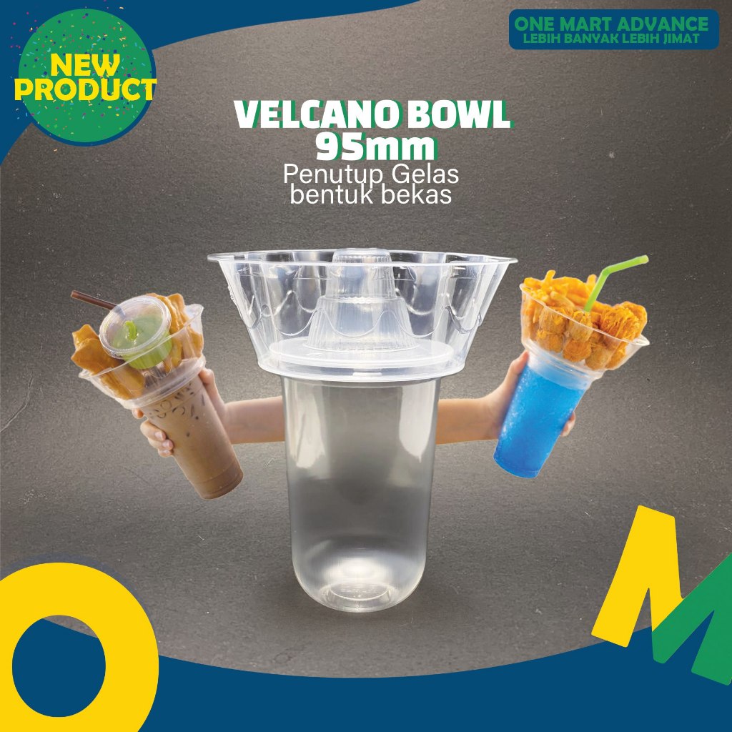 Volcano Bowl Cup Plastic with Volcano Bowl Unique Bowl Cup 50pcs ...