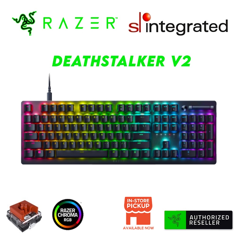 Razer DeathStalker V2 Low-Profile RGB Optical Gaming Keyboard | Shopee ...