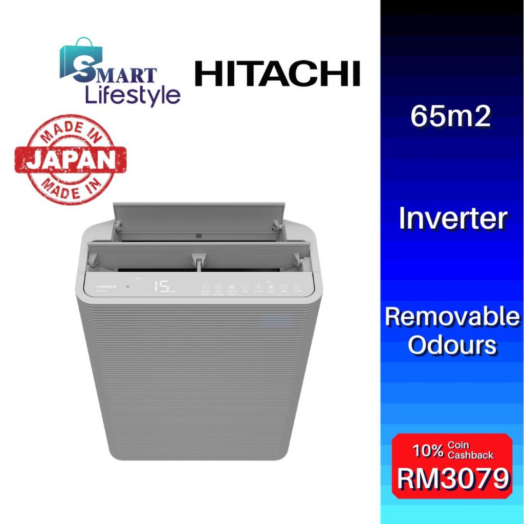 [MADE IN JAPAN] Hitachi 65m2 Inverter Air Purifier EP-PF90J 65M2 | Shopee Malaysia