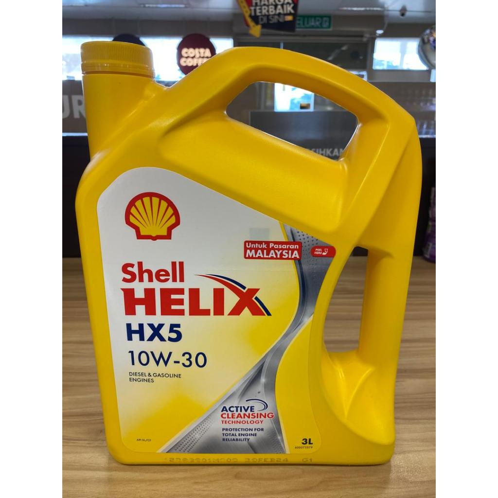 SHELL HELIX HX5 10W-30 (3L) 100% ORIGINAL LUBRICANT OIL FROM PETROL ...