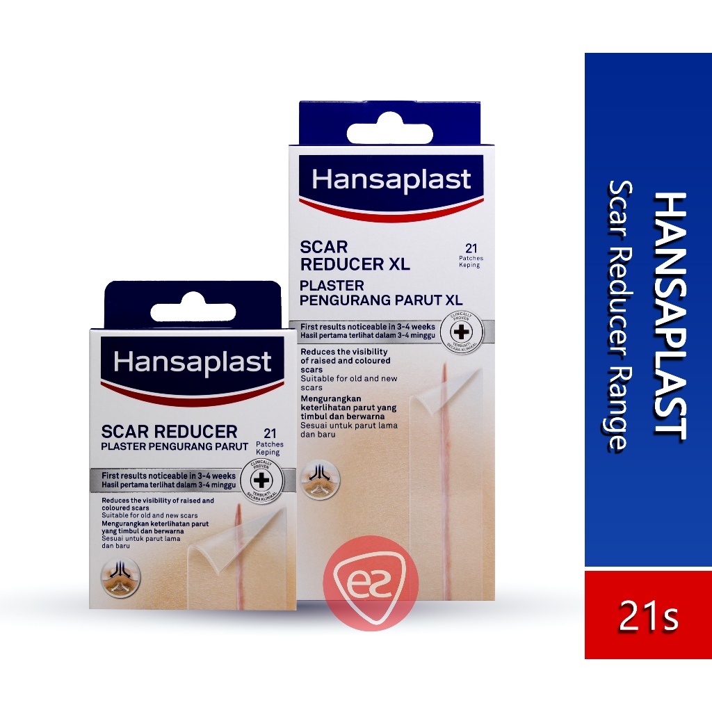 Hansaplast Scar Reducer Patch 21s (For Raised & Coloured Hypertrophic ...