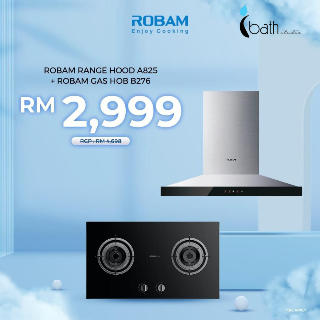 Robam Hood & Hob Combo A825 + B276 | Shopee Malaysia