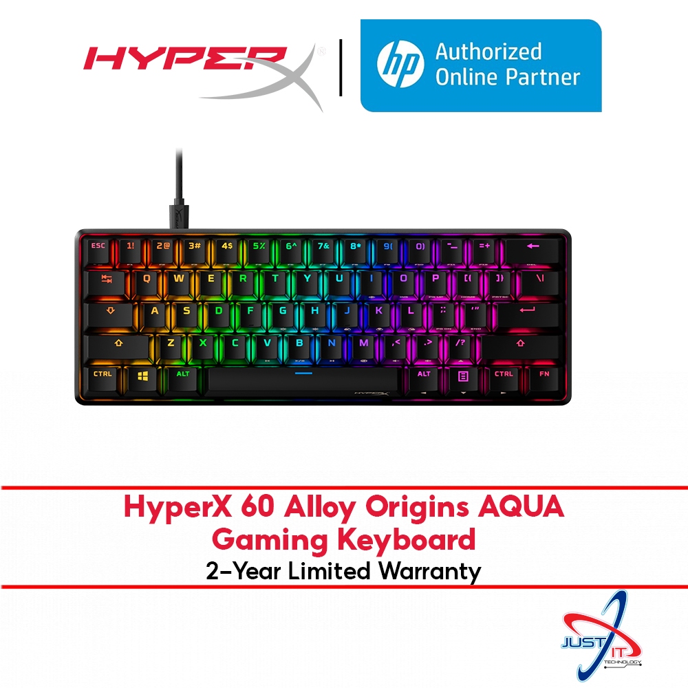 HYPERX ALLOY ORIGINS 60% MECHANICAL GAMING RGB GAMING KEYBOARD - HX ...