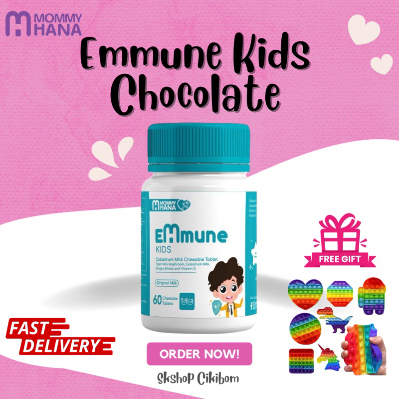 Mommyhana Supplement Emmune Kids Vitamin Tiger Milk Mushroom | Shopee ...