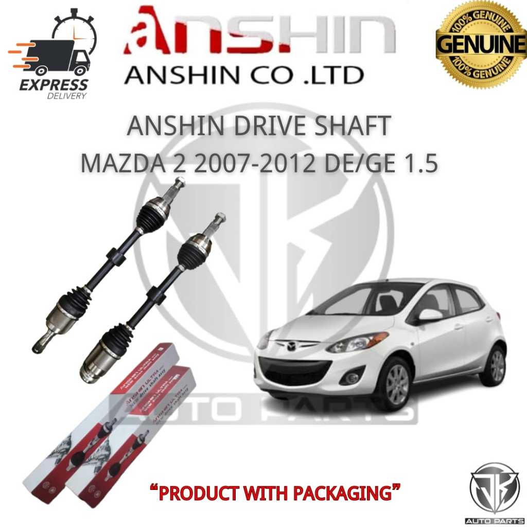 #ANSHIN#JAPAN FRONT DRIVE SHAFT MAZDA 2 2007-2012 DE/DG 1.5 (U ...