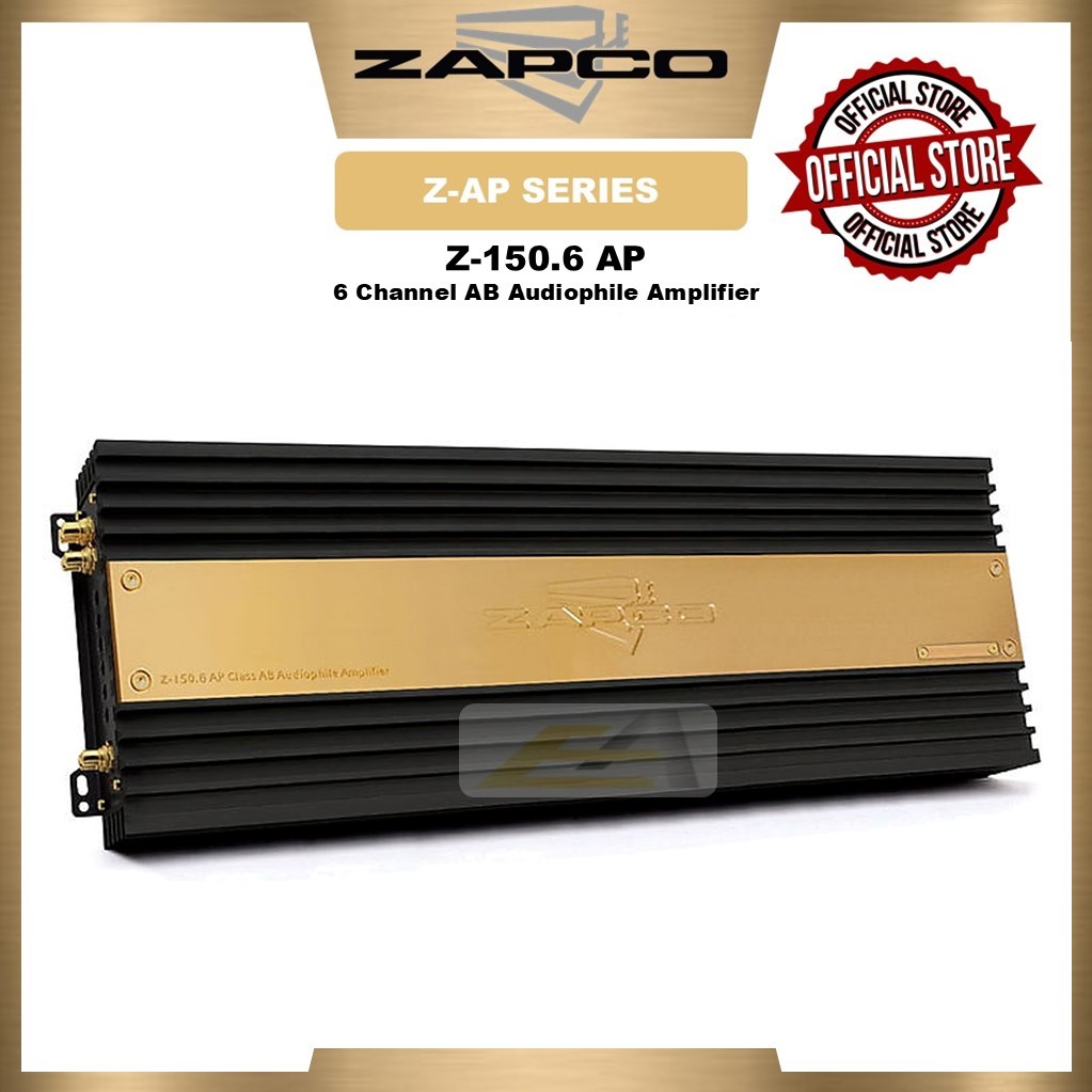ZAPCO | Car Audio 6 Ch Class AB Audiophile Amplifier | Z-AP Series | Z ...