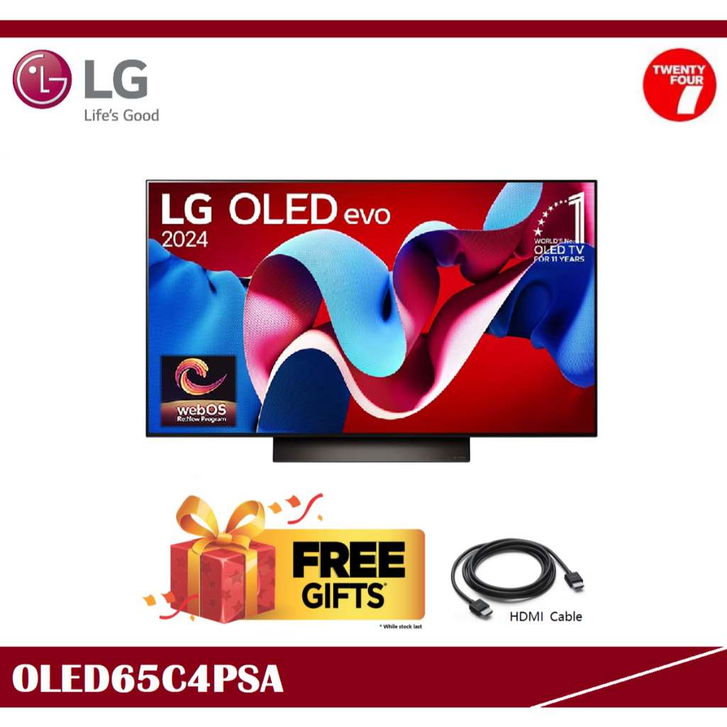 [ Delivered by Seller ] LG 65" inch OLED evo AI C4 4K Smart TV (2024 ...
