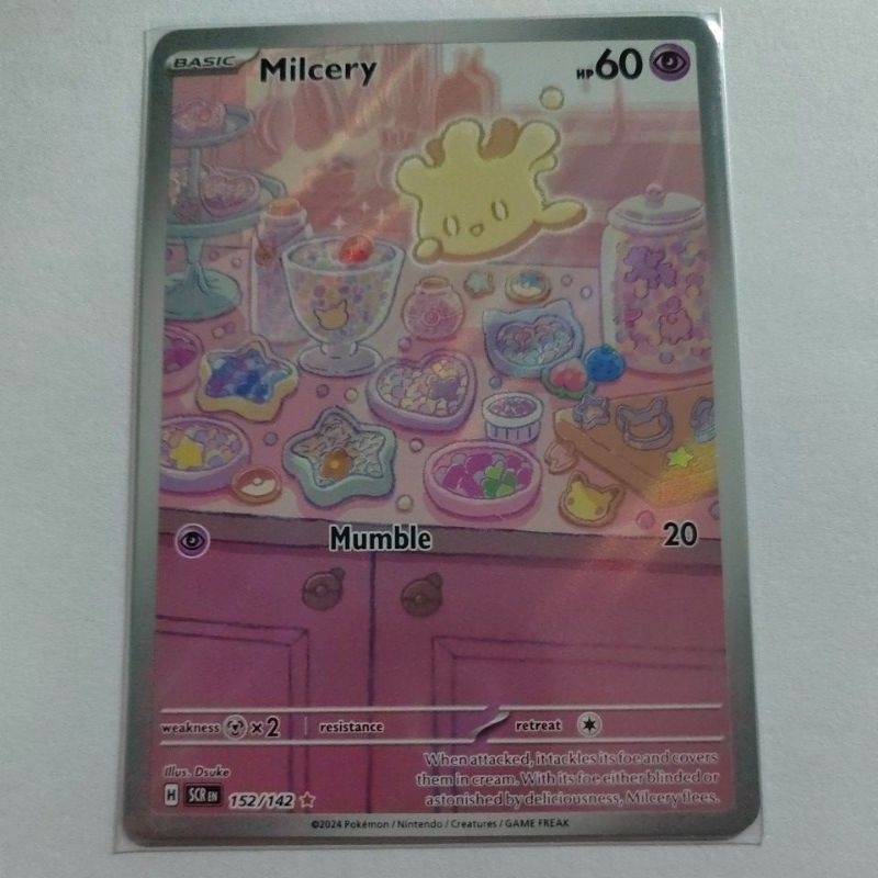 POKEMON TCG ORIGINAL SINGLE CARD STELLAR CROWN MILCERY 152/142 | Shopee ...