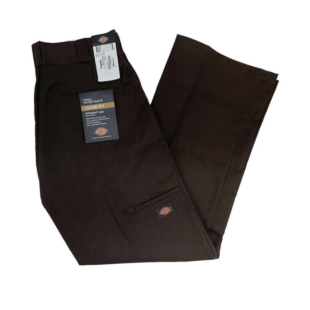 Dickies Loose Fit Double Knee Work Pants ( Brown ) | Shopee Malaysia