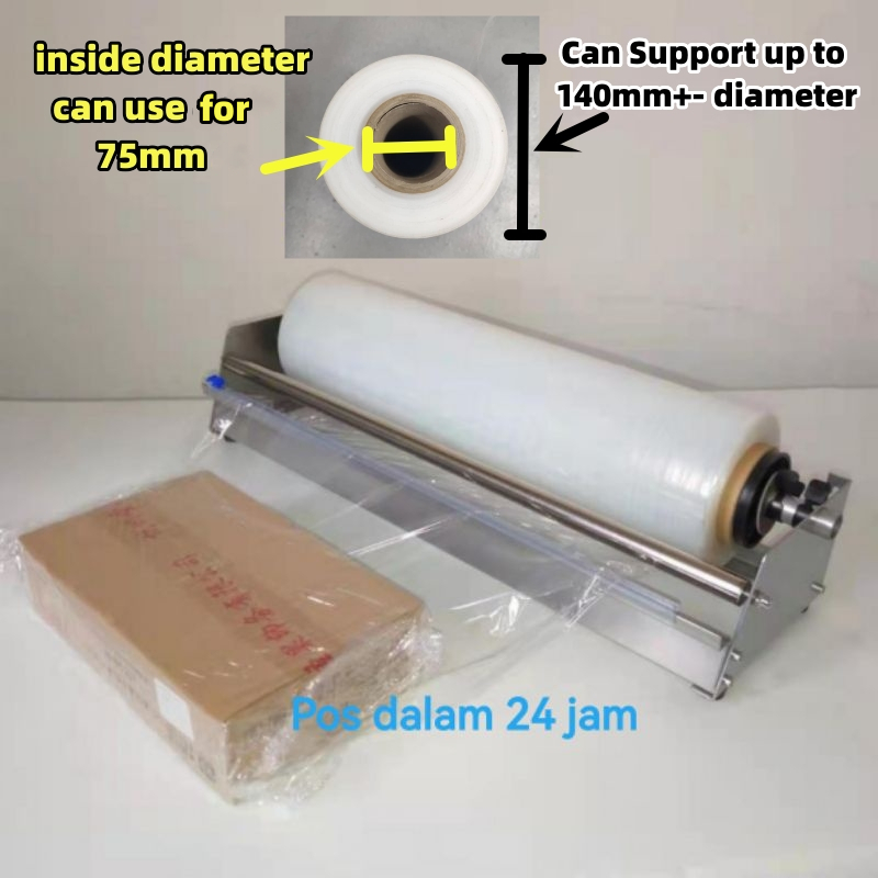 🔥 Stretch Film Wrapping Rack Wrapping Dispenser Wrapping Machine /mesin ...