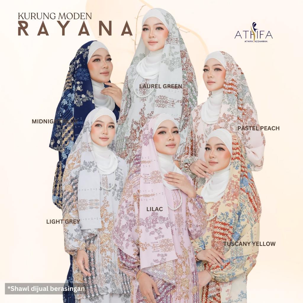 KURUNG RAYANA by Athifa Azzahrah - Kurung moden 2025 | baju Kurung ...