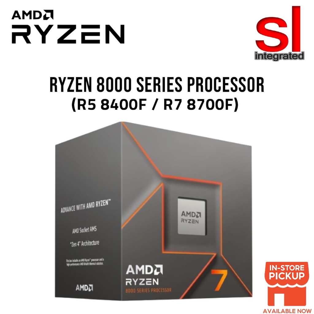 AMD Ryzen 8000 F-Series Desktop Gaming Processor - R5 8400F / R7 8700F ...