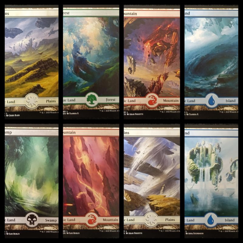 Magic The Gathering : Full Art Lands Zendikar Rising card. | Shopee ...