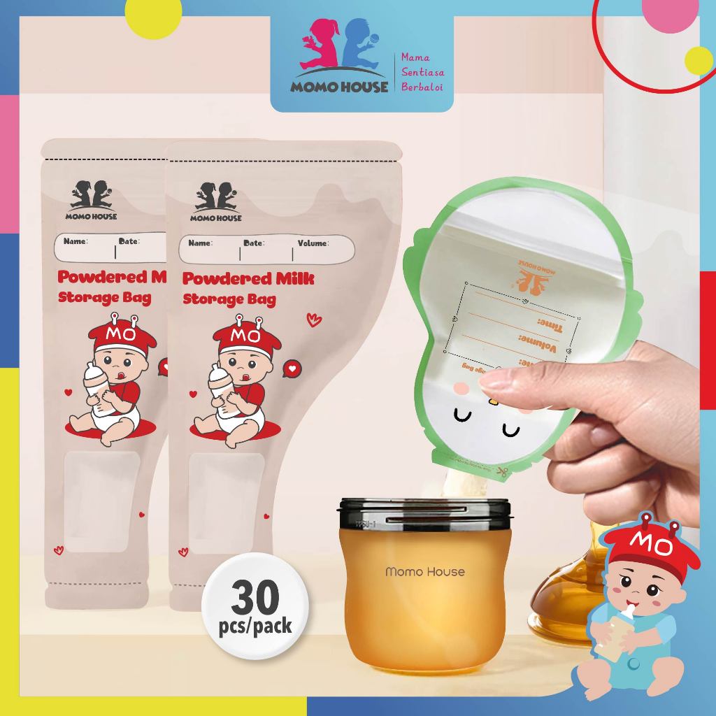 MOMO HOUSE Plastik Simpanan Susu Tepung Disposable Milk Powder Storage ...