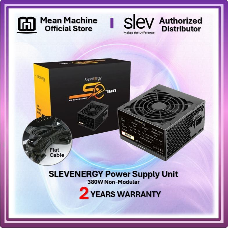 AIGO SLEVENERGY 380W ATX PS2 PSU Power Supply Unit for Desktop (Free ...