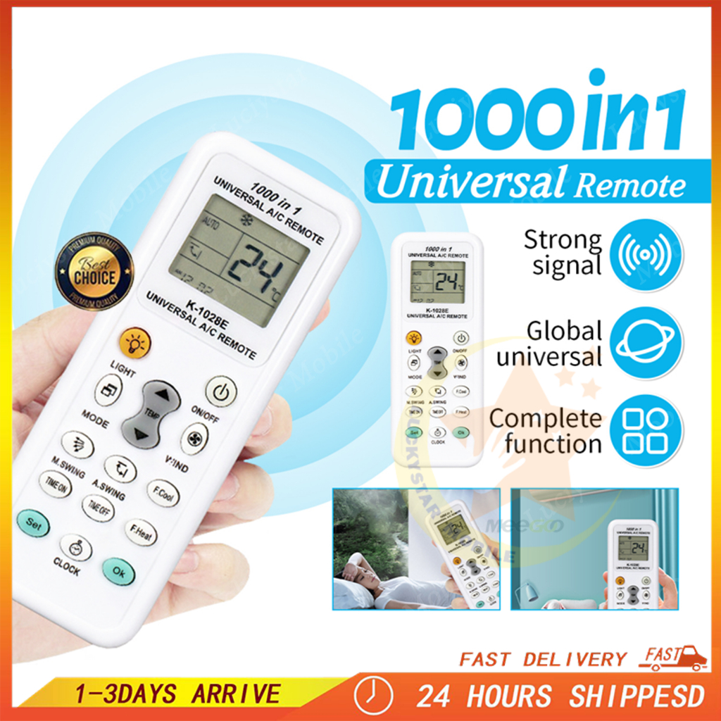 Universal K-1028E Aircond Remote Control 1000 In 1 All Brand Model ...